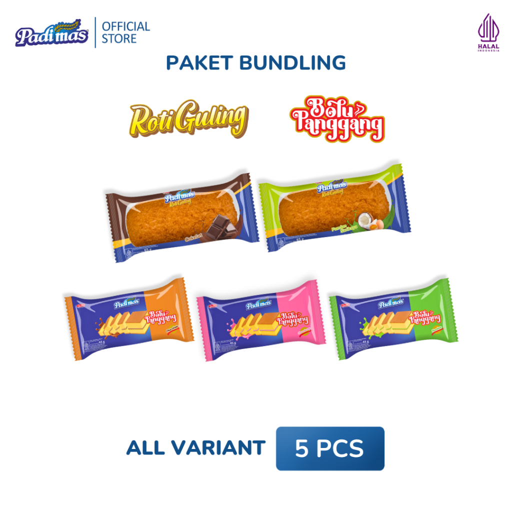 Jual Padimas Paket Bundling Roti Guling dan Bolu Panggang Produk Baru 5 ...
