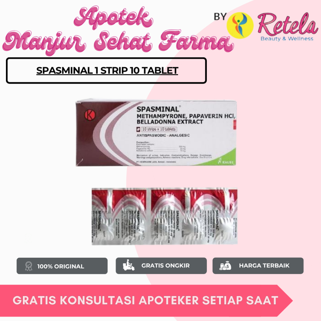 Jual SPASMINAL 1 STRIP 10 TABLET | Shopee Indonesia