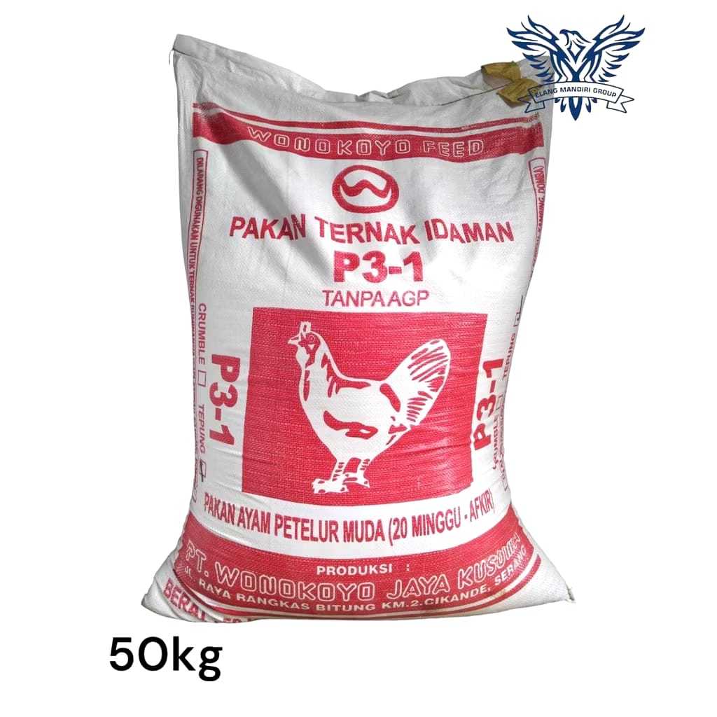 Jual Karungan PAKAN P3-1 50 Kg Pakan Ayam Petelur Muda 20 Minggu ...