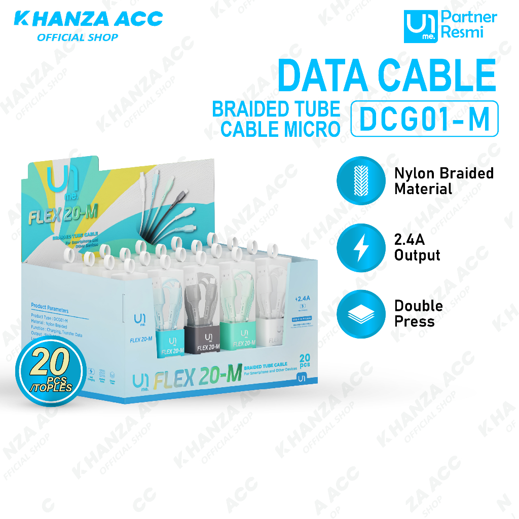 Jual U1me DCG01-M Kabel Data Fast Charging Micro USB 2,4A Braided ( 1 ...