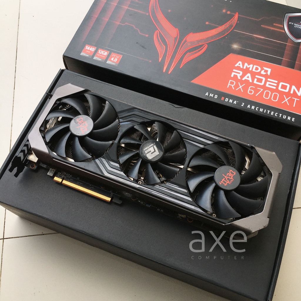 Jual RX 6700 XT 12GB power Color Red Devil Fullset Segel normal no ...