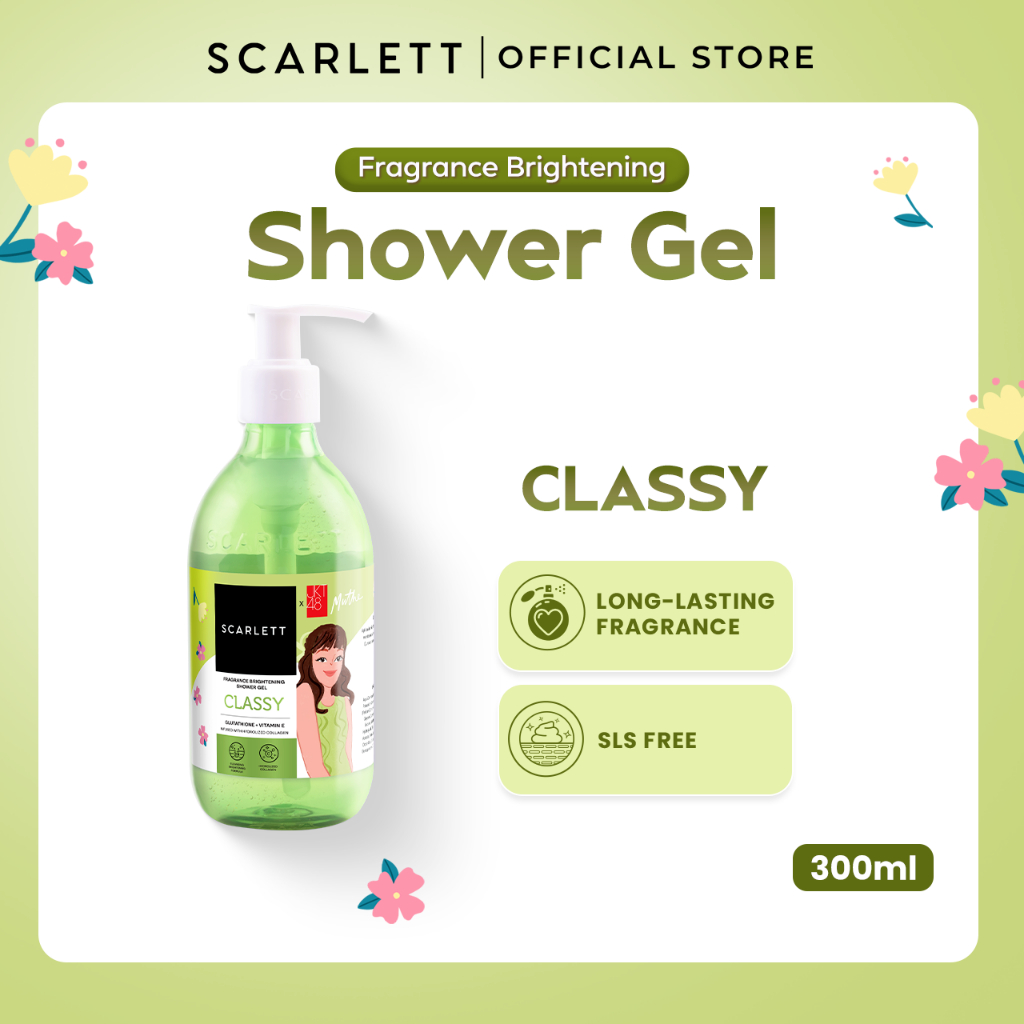 Jual Scarlett Fragrance Brightening Shower Gel Classy | Body Wash ...