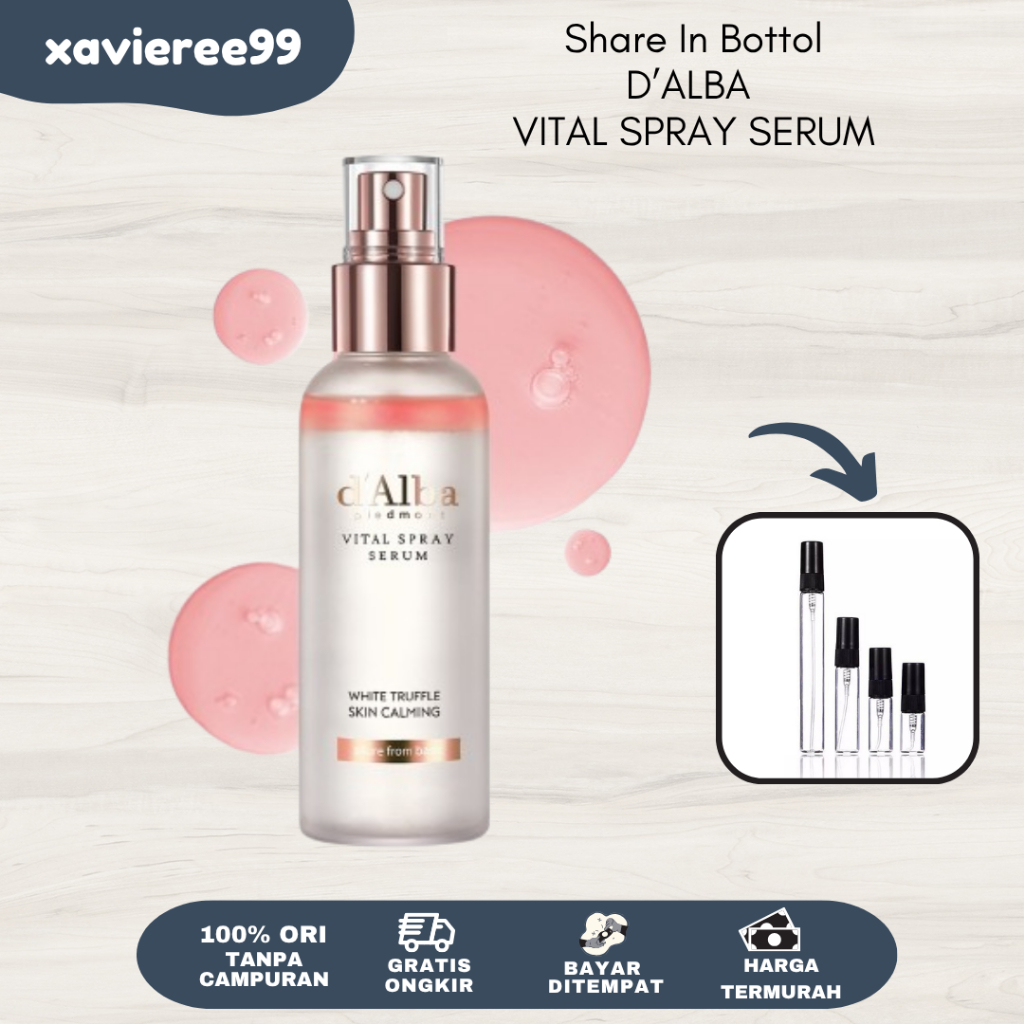 Jual (SHARE IN JAR/BOTOL) d'Alba White Truffle Vital Spray Serum DALBA ...