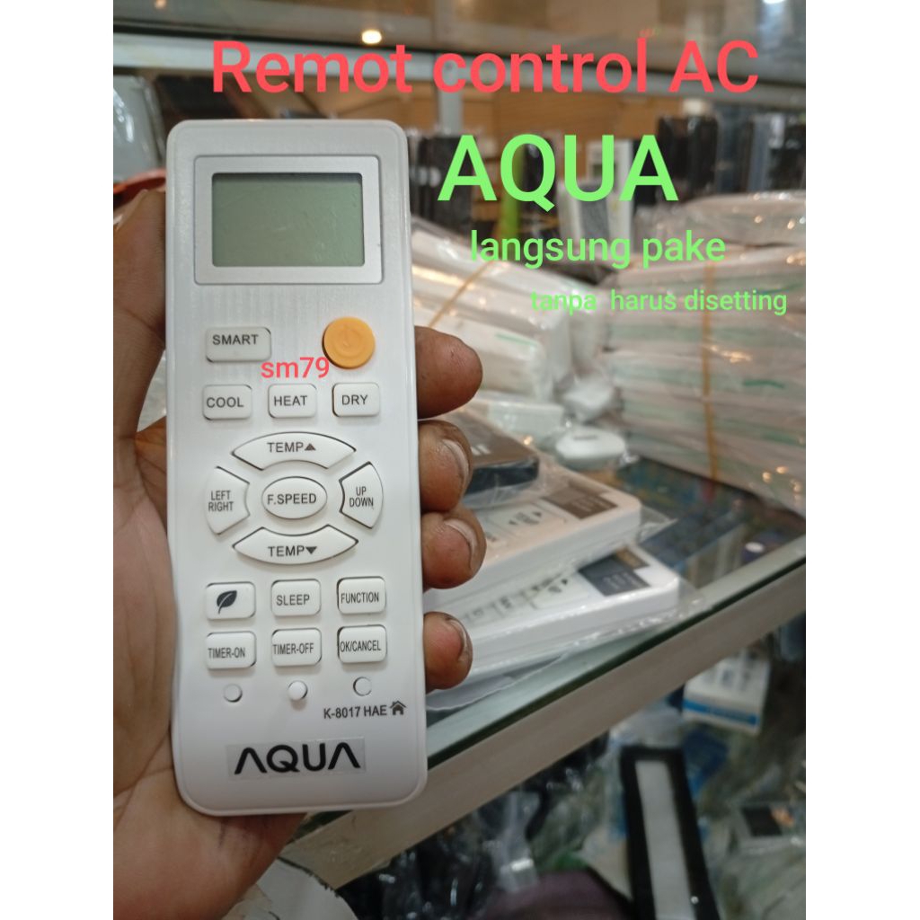 Jual Remot control AC AQUA langsung pake tanpa harus disetting | Shopee ...