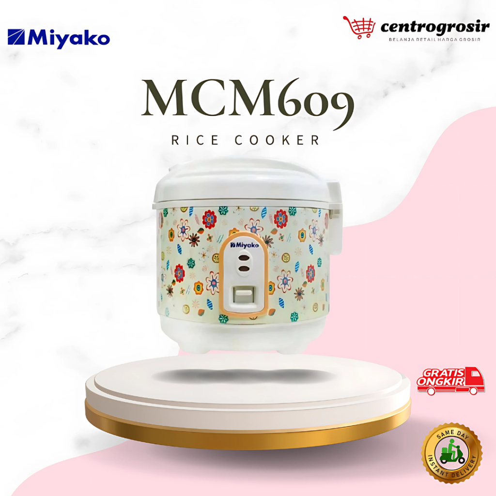 Jual Miyako MCM609 Magic Com 0.6 Liter Warm and Cook Magic Warmer Plus ...