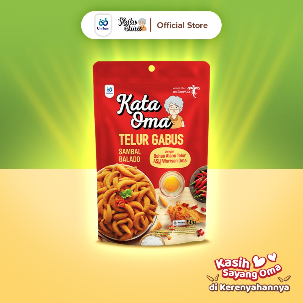 Jual Kata Oma Telur Gabus Rasa Balado - Cemilan Snack Telor Gabus ...