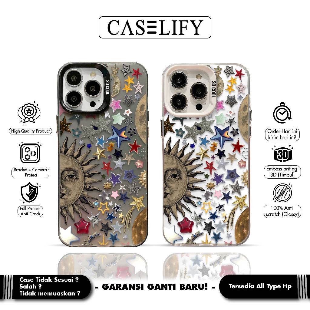 Jual CASELIFY all type imd sunny stars mengkilap case iphone samsung oppo vivo xiaomi redmi ...
