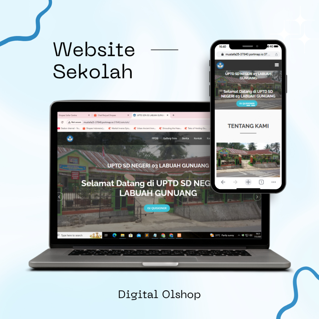 Jual Web Sekolah Tinggal Pakai Tanpa Otak-Atik Koding | Shopee Indonesia