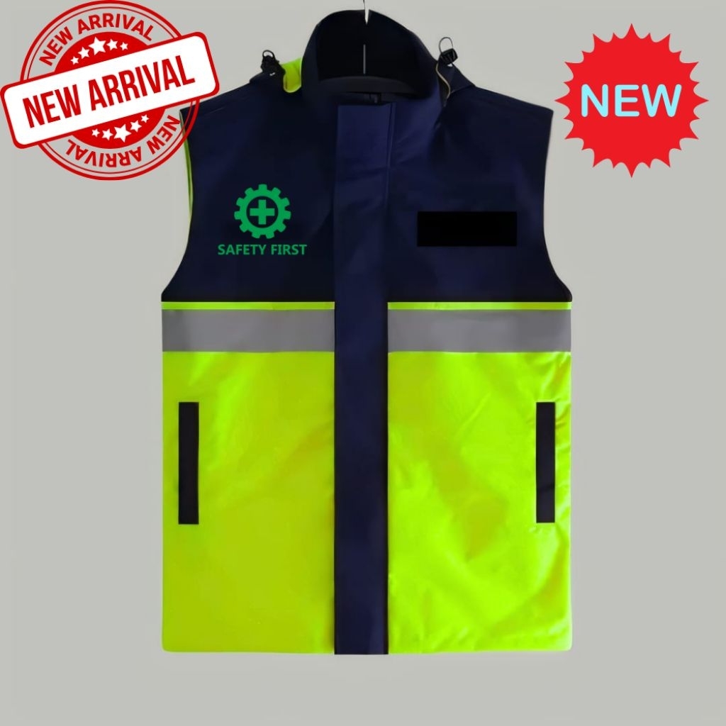 Jual Rompi K3 / Vest Safety First Warna Hijau Stabilo ( Polos ...