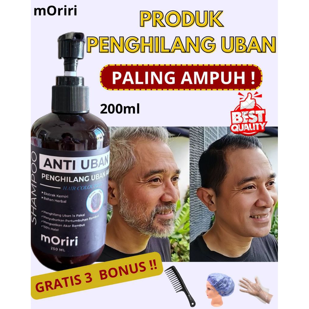 Jual SHAMPOO UBAN PENGHITAM RAMBUT SEKALI PAKAI UBAN HILANG | Shopee ...