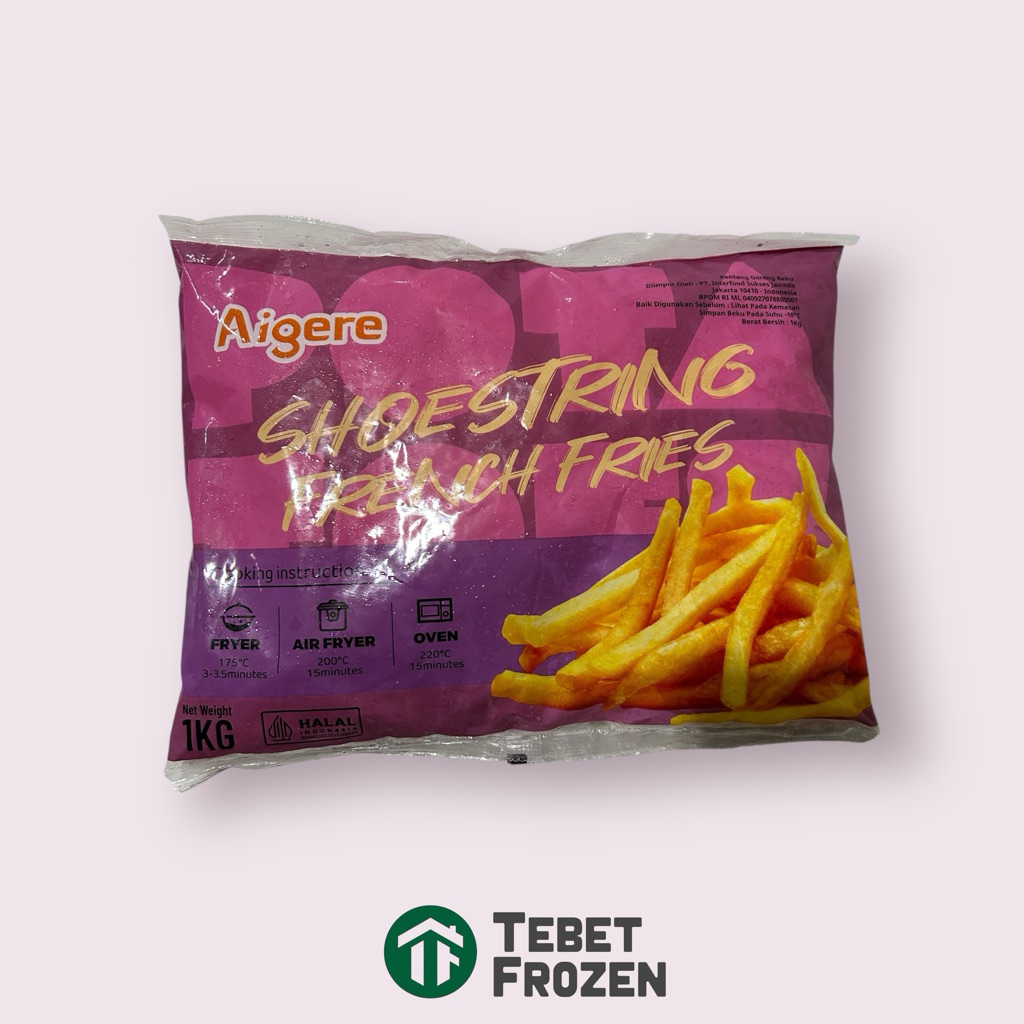 Jual AIGERE SHOESTRING 1KG - TEBET FROZEN | Shopee Indonesia