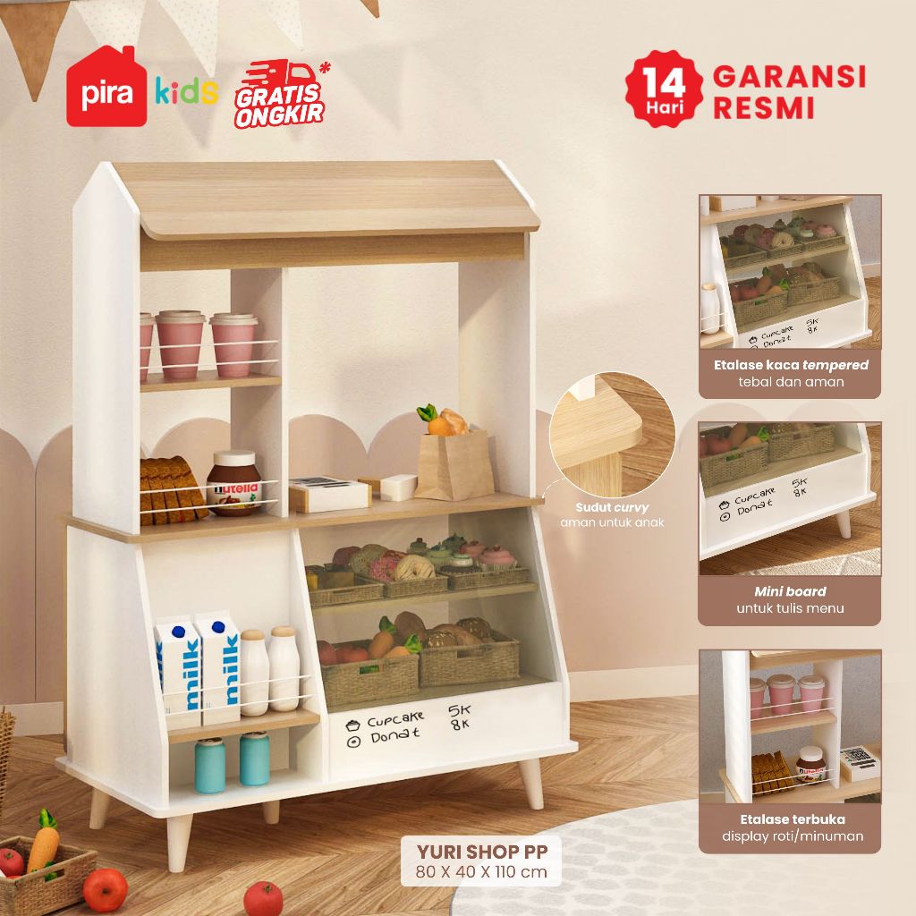 Jual PIRA KIDS - YURI SHOP PP Booth Mini / Mainan Supermarket / Mainan ...