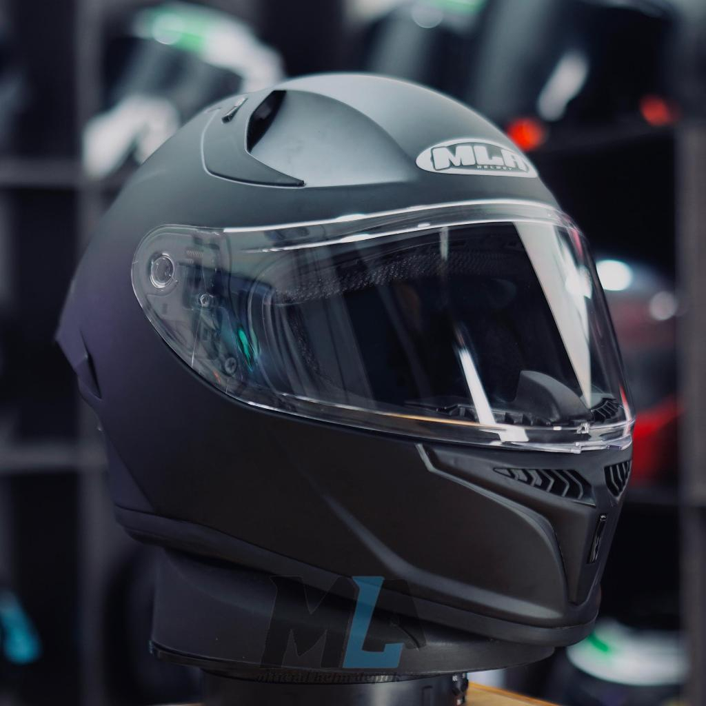 Jual Helm Mla Crypton Full Face Terbaru Solid Black Dof Kaca Visor ...