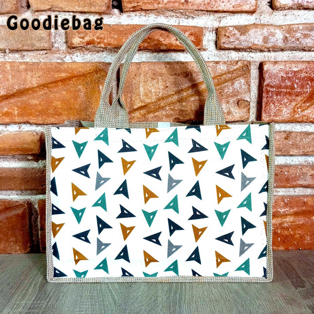 Jual TAS GONI TELEGRAM BAHAN GONI UKURAN BESAR - TOTE BAG GONI / TAS ...