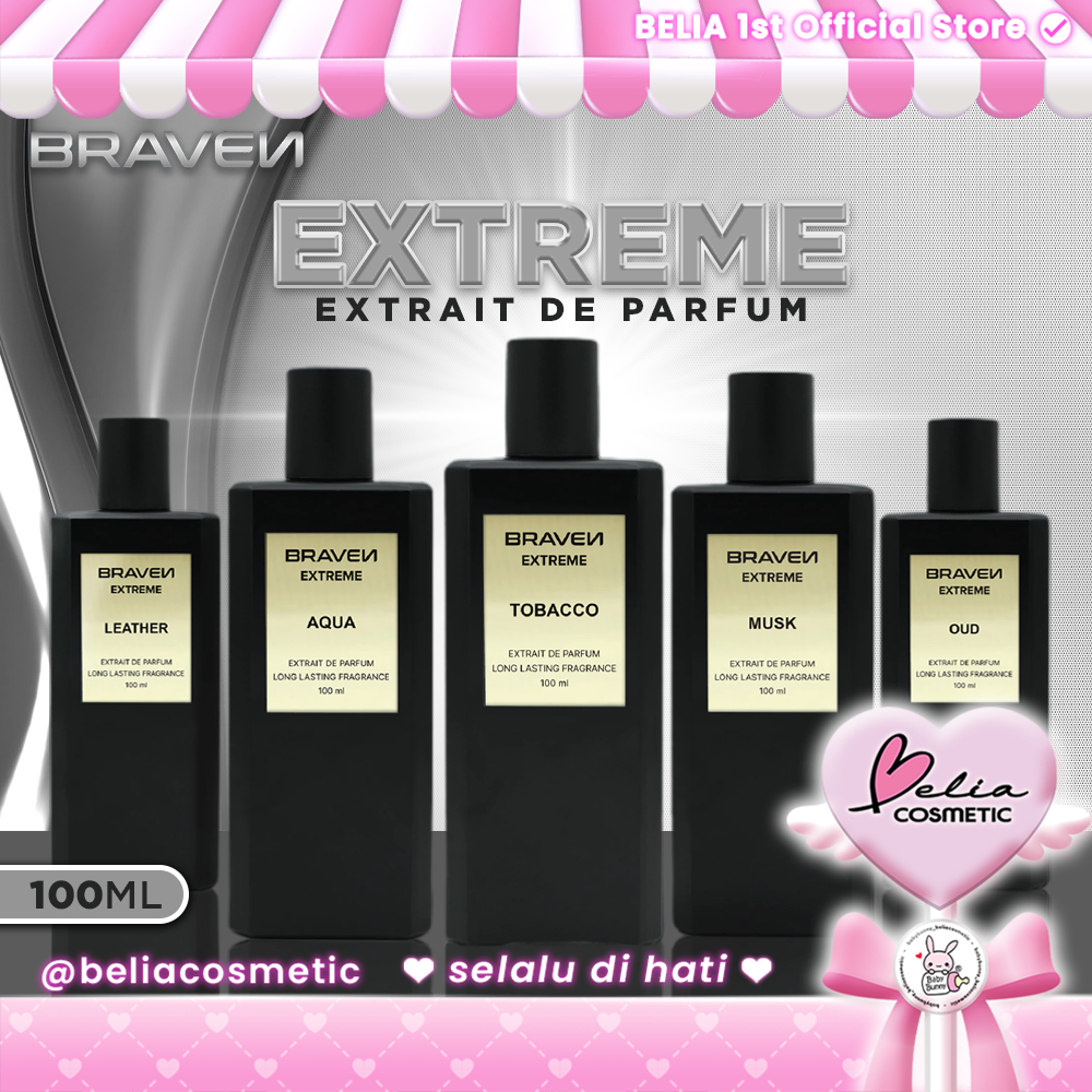 Jual BELIA BRAVEN Extreme Series Extrait De Parfum 100ML | Parfum Pria ...