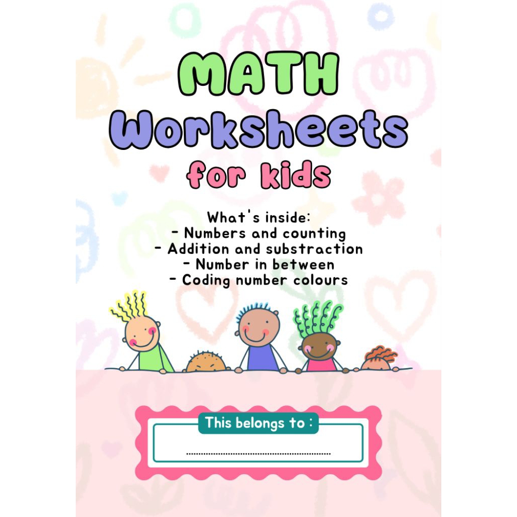 Jual Worksheet / Lembar Kerja anak TK A B Matematika Bahasa English ...