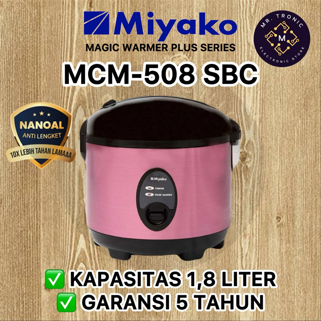 Jual MIYAKO Rice Cooker / Magic Com 3 in 1 MCM-508 SBC / MCM 508 SBC / MCM508SBC [1.8 Liter ...