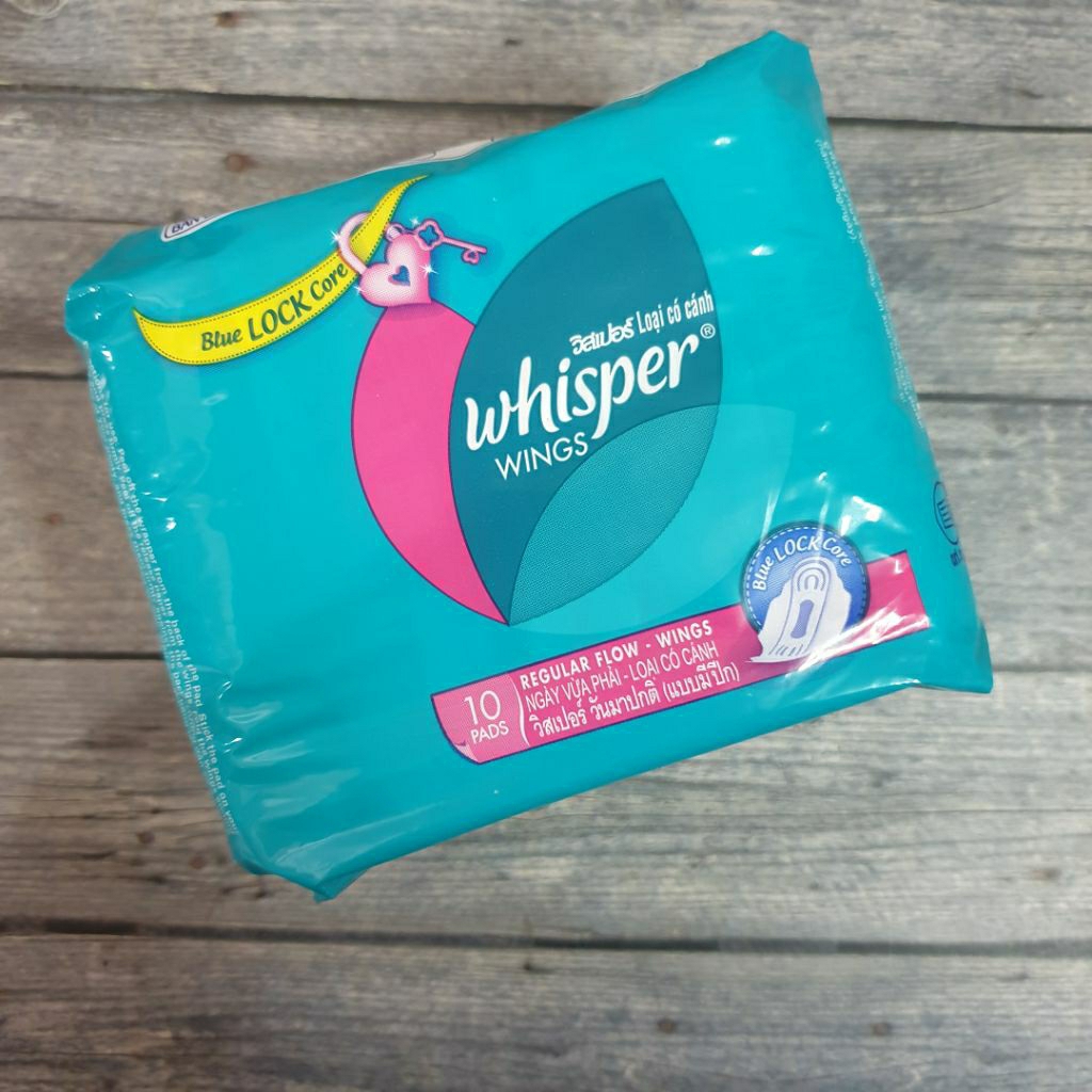 Jual Whisper Wings Blue Lock Core Regular Flow Pembalut Singapore ...