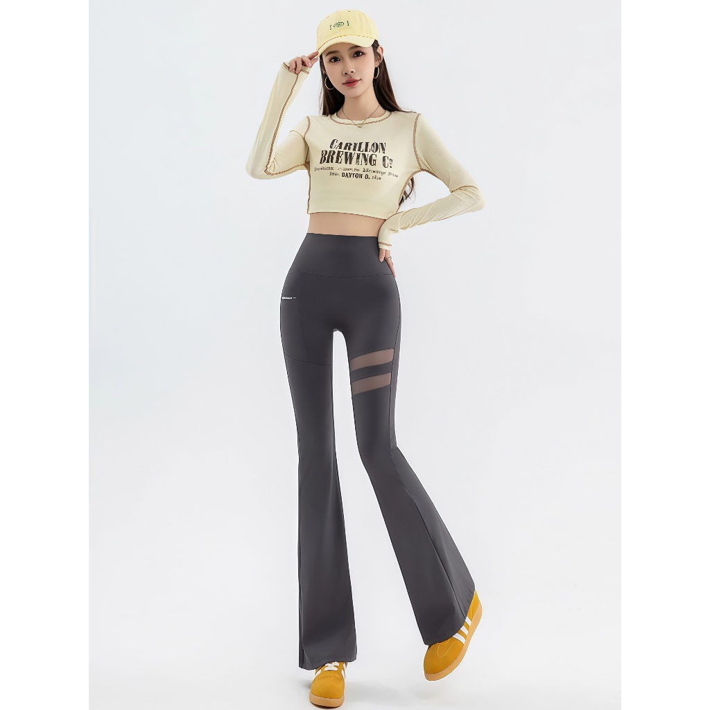 Jual Sports Legging Celana Olahraga Cutbray Wanita Premium Yoga Gym Memiliki saku | Shopee Indonesia