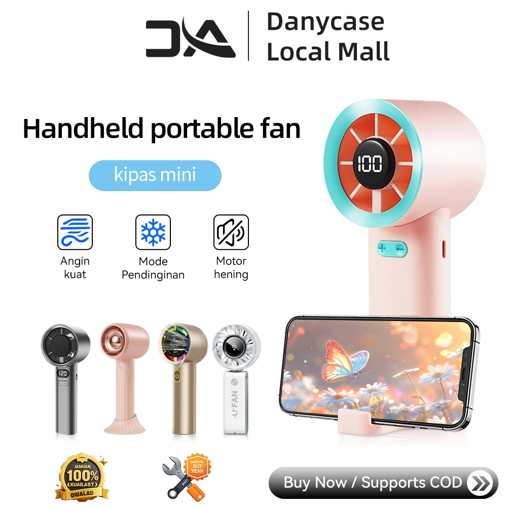 Jual DANYCASE Kipas angin Portable 120 Gear Wind Digital Display ...