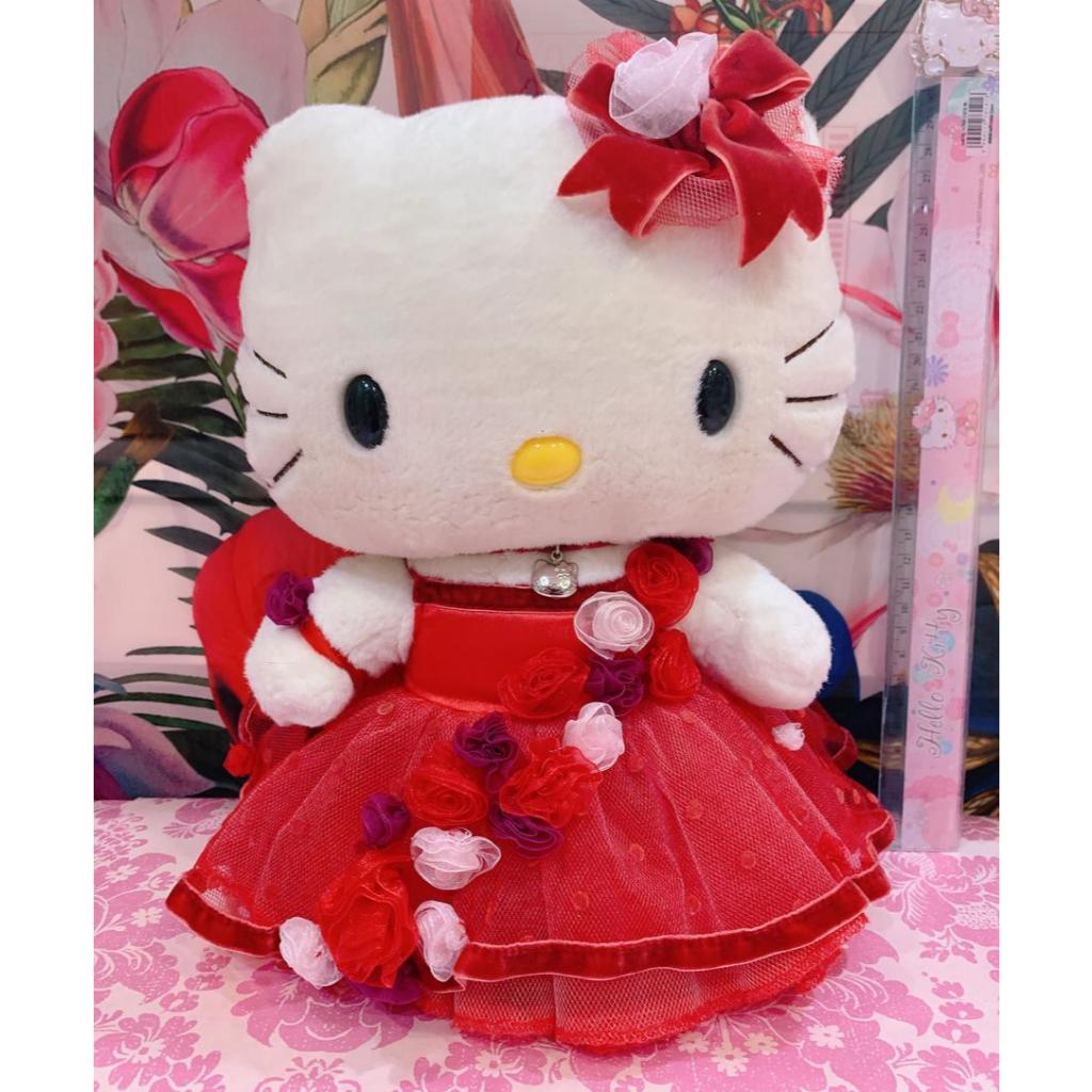 Jual Hello kitty Red rose plush deluxe | Shopee Indonesia