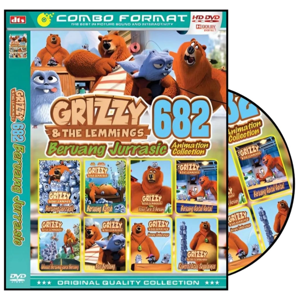 Jual Kaset Film Animasi Hewan Beruang Grizzy HD Jernih - Kaset Film ...