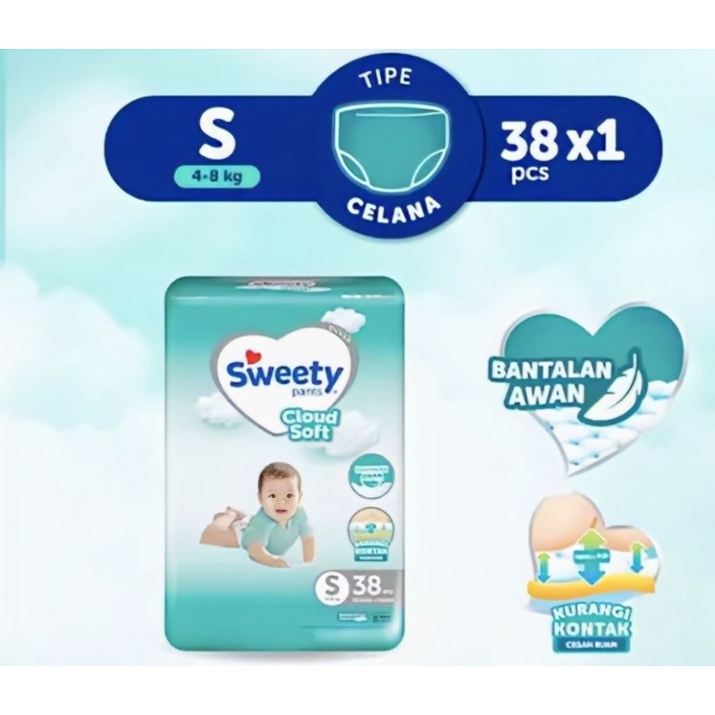 Jual Sweety Pants Silver Cloud Soft S38 | Shopee Indonesia