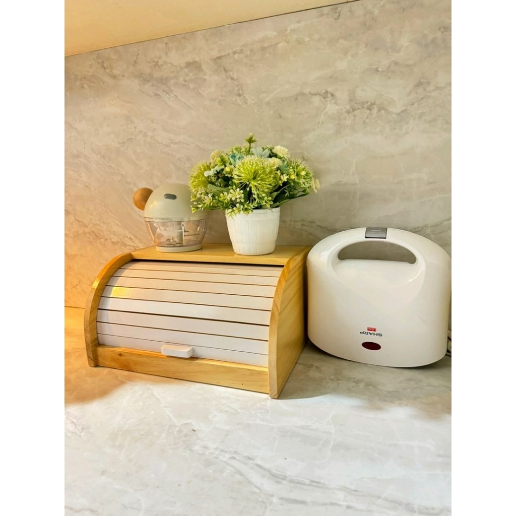 Jual bread box tempat penyimpanan roti serbaguna aesthetic (342518 ...