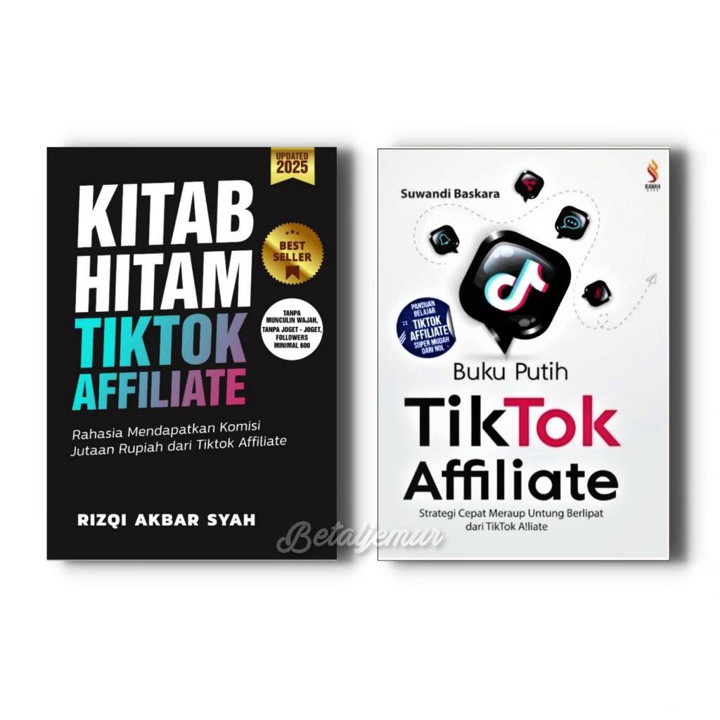 Jual Buku KITAB HITAM dan BUKU PUTIH TIKTOK AFFILIATE (dapat 2 buku ...