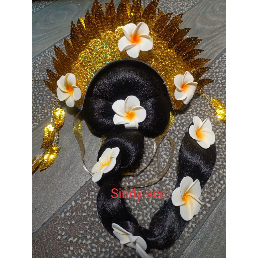 Jual mahkota tari set dengan sanggul Bali modern | Shopee Indonesia