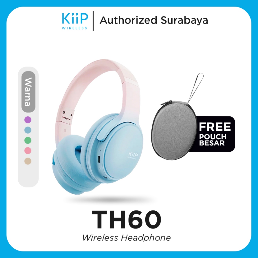 Jual KiiP - Headphone - TH60 Headphone Bluetooth Wireless Headset ...