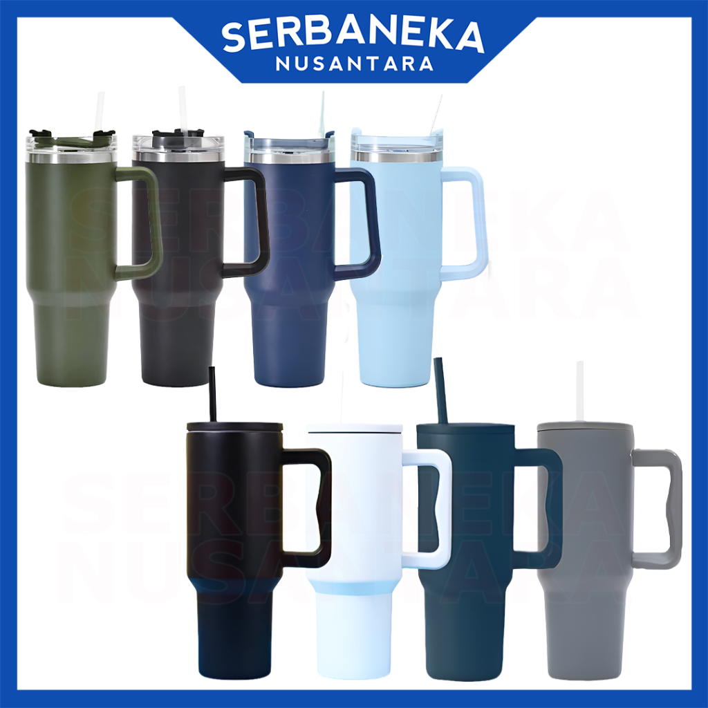 Jual Botol Minum Tumbler Stainless Steel Hot and Cold 900ML 1200ML | Tumbler Premium Gagang ...