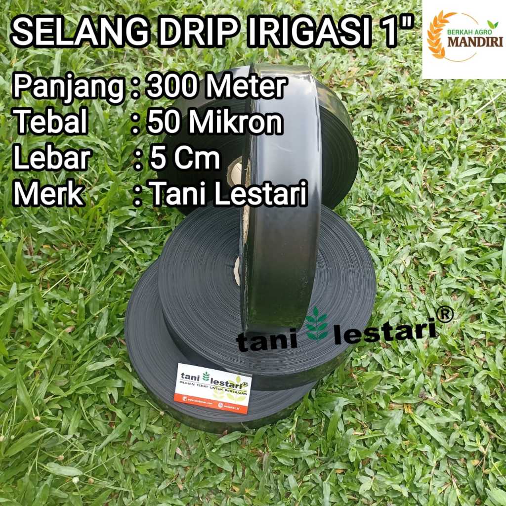 Jual SELANG DRIP IRIGASI 1" 300 METER 50 MIKRON TANI LESTARI | Shopee ...