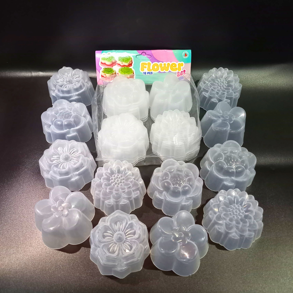 Jual 1SET Cetakan Puding Kue Putu Ayu Flower Set 7.5 cm Cetakan Pudding ...