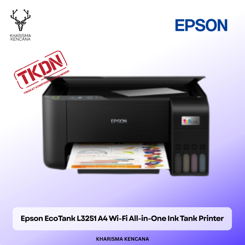 Jual Epson EcoTank L3251 A4 Wi-Fi All-in-One Ink Tank Printer | Shopee ...