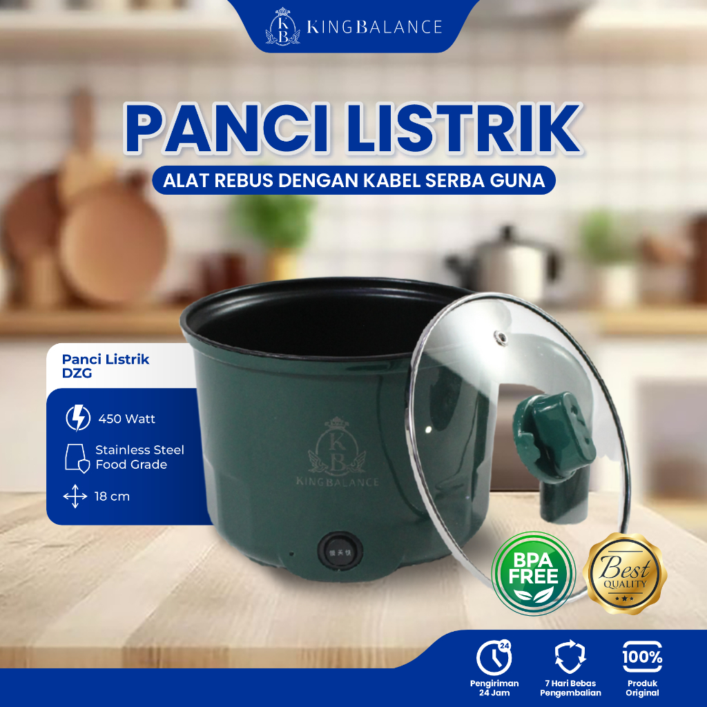 Jual King Balance Panci Listrik Portable Low Watt 450W BPA-FREE DZG ...
