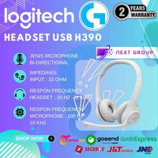 Jual Logitech H390 USB Computer Headset | Shopee Indonesia