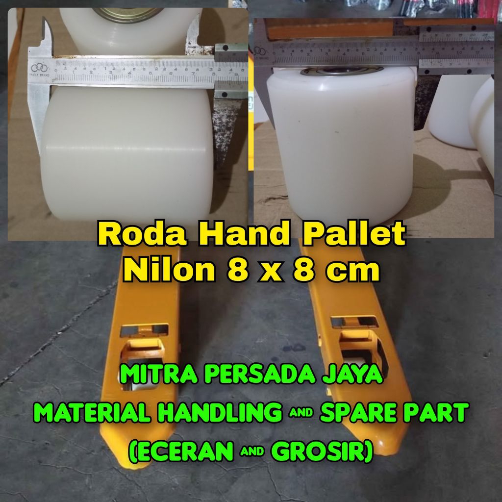 Jual Roda Hand Pallet Nilon 8 x 8 cm | Shopee Indonesia