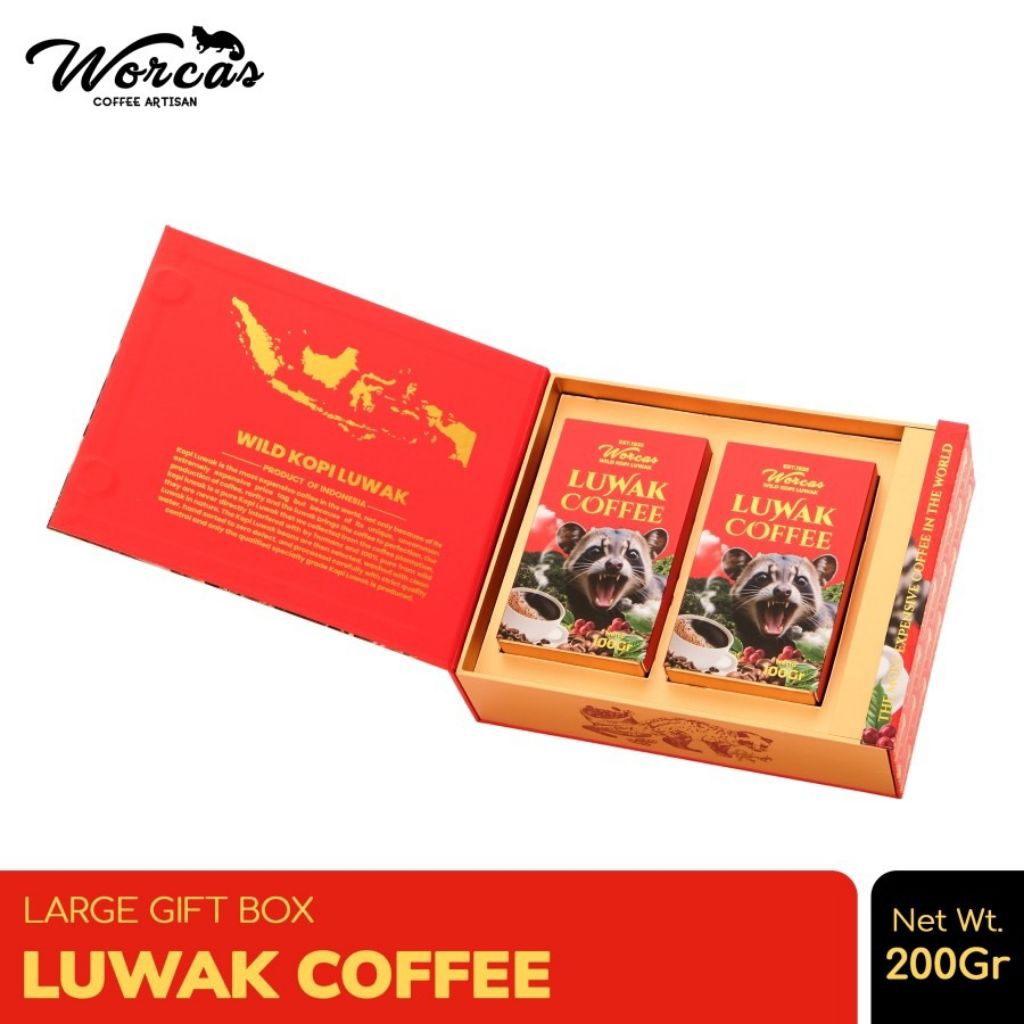 Jual kopi luwak asli worcas box mewah. box isi 2 pcs | Shopee Indonesia