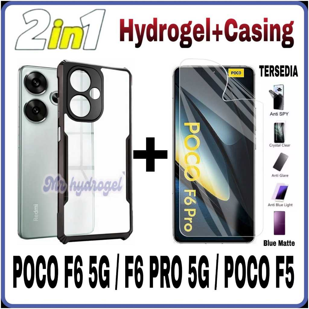 Jual PAKET 2 IN 1 AntiGores Hydrogel + CASING ARMOR HP FOR POCO F7 / F7 ...