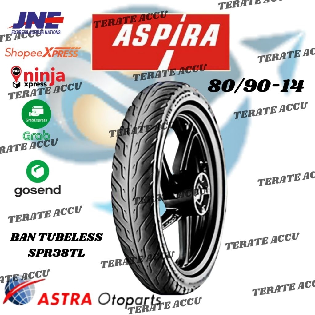 Jual Ban Motor Tubeless ASPIRA MAXIO SPR38TL Ukuran 80/90-14 Original ...