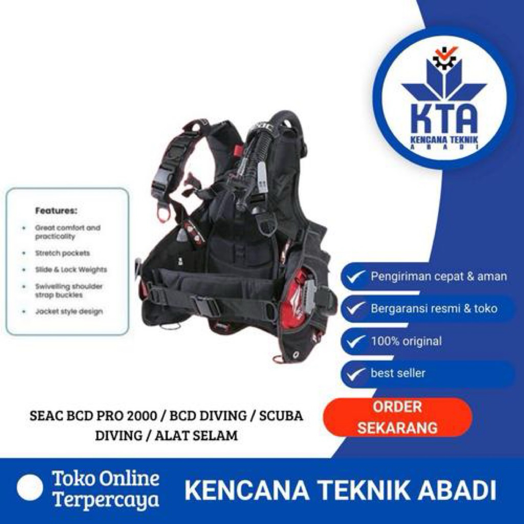 Jual SEAC BCD PRO 2000 / BCD DIVING / SCUBA DIVING | Shopee Indonesia