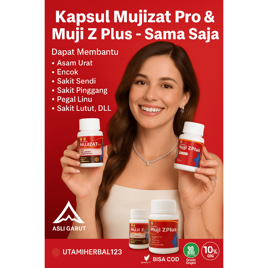 Jual Kapsul Mujizat 56 Kapsul Obat Asam Urat, Rematik, Pegal Linu ...