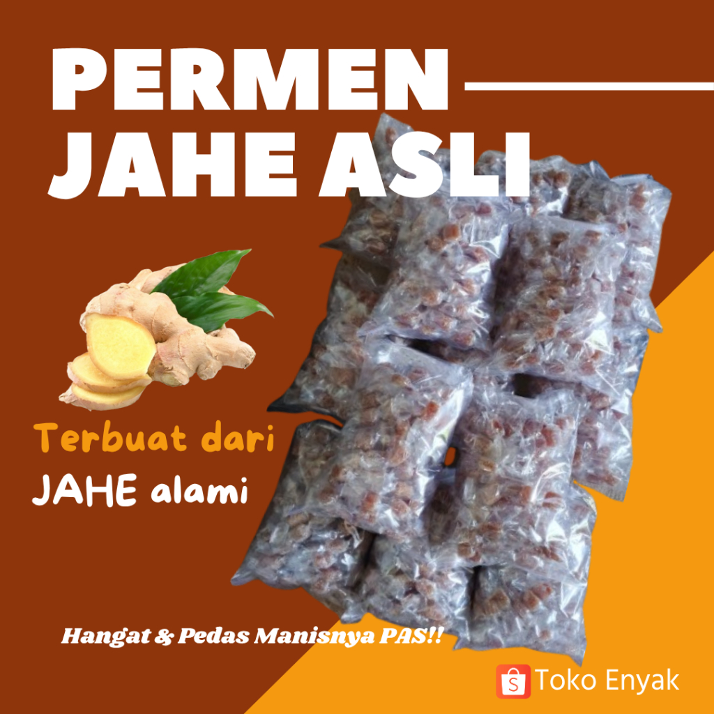 Jual Permen Jahe Asli 1 Pack Isi 100 Pcs / Melegakan Tenggorokan ...