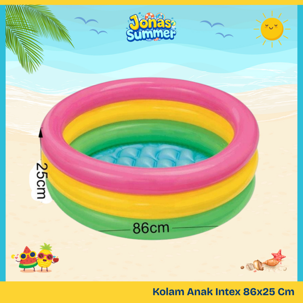Jual Kolam Renang Anak Intex 86x25 Cm Kolam Bayi Mini Portable Kolam ...