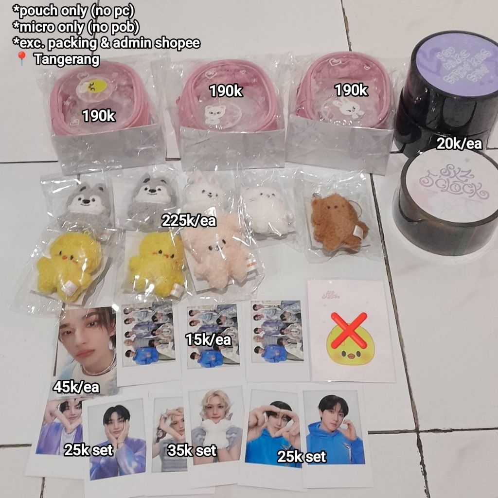 Jual [BACA DESKRIPSI] Ready Stock Stray Kids Merch 5'clock SKZOO Micro ...