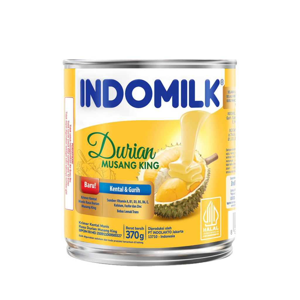Jual INDOMILK KENTAL MANIS DURIAN Ms King 370G | Shopee Indonesia