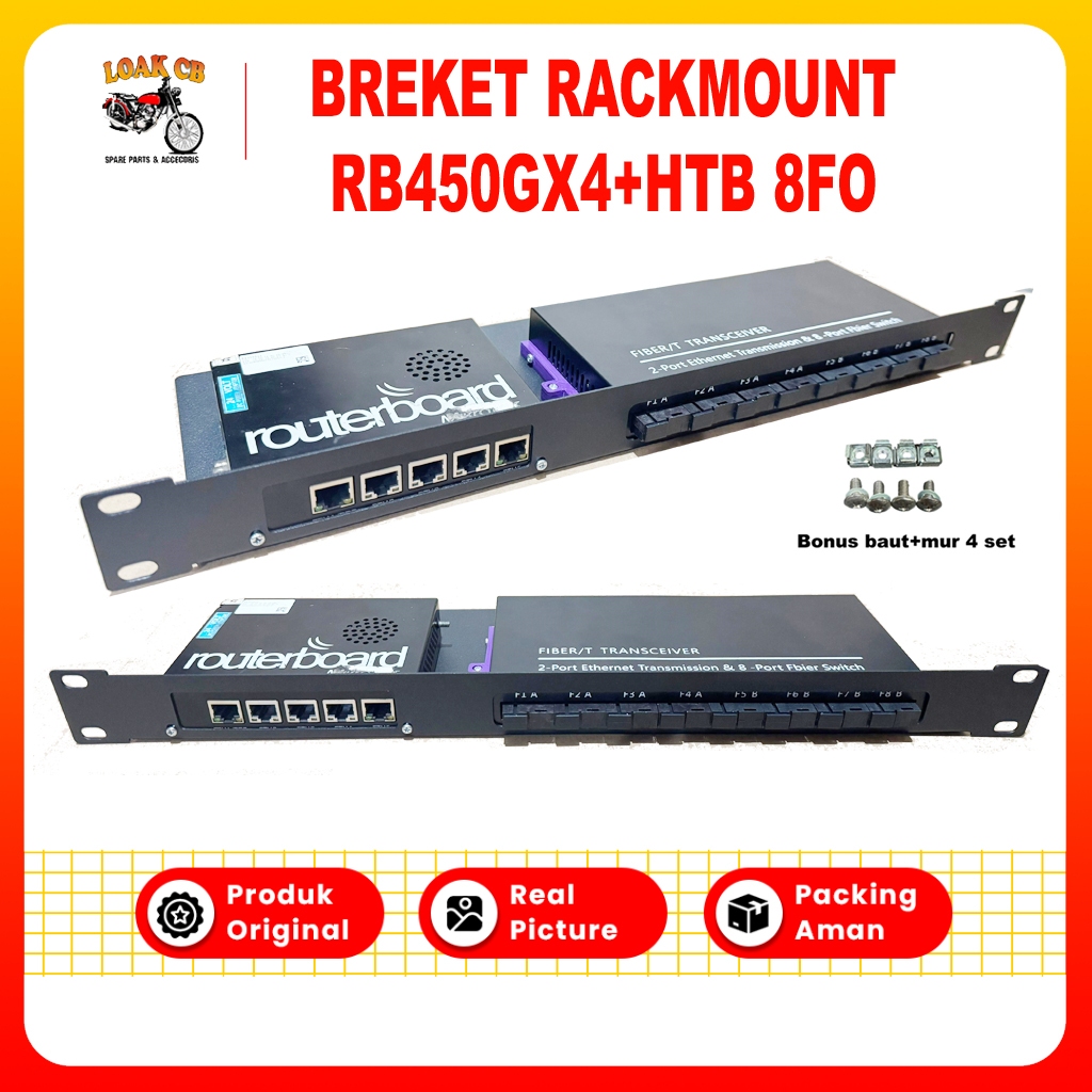 Jual HTB 8FO Media converter rackmount Bracket Breket Dudukan Pangkon ...