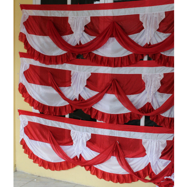 Jual BENDERA BEGRON SELENDANG 5 GELOMBANG / BEGRON 5 GELOMBANG Panjang ...