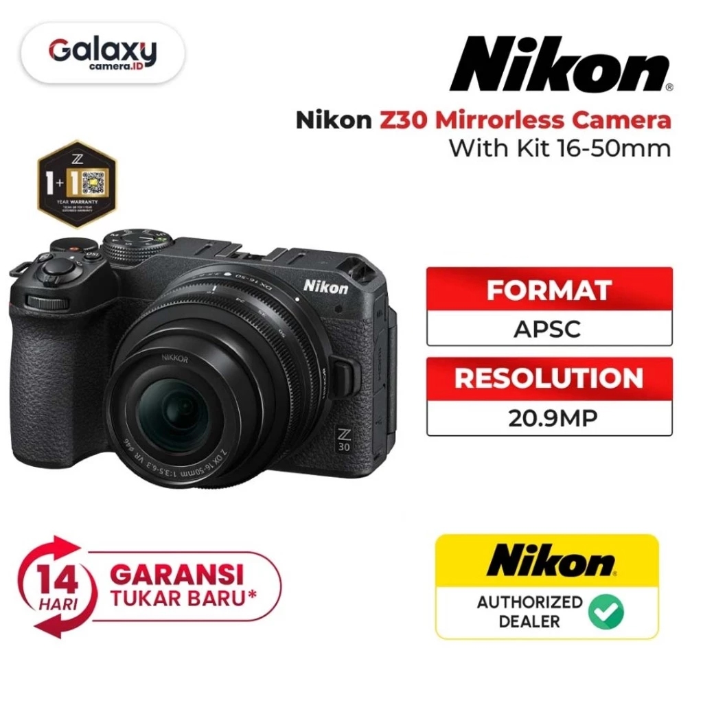 Jual Nikon Z30 Kit 16-50mm Mirrorless Camera Nikon Z 30 16-50 mm RESMI ...